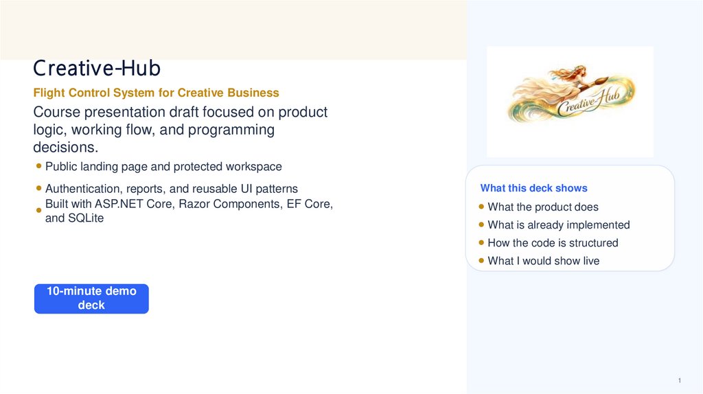 creativehub-course-presentation-draft - online presentation