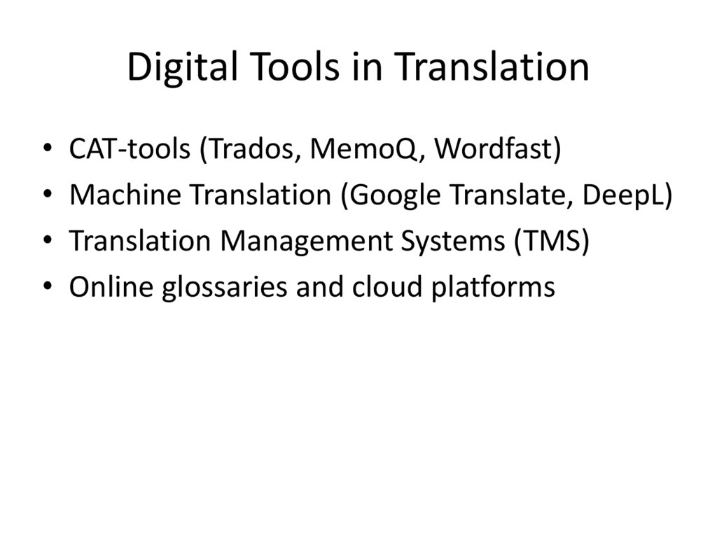 Digitalisation_in_Translation - презентация онлайн