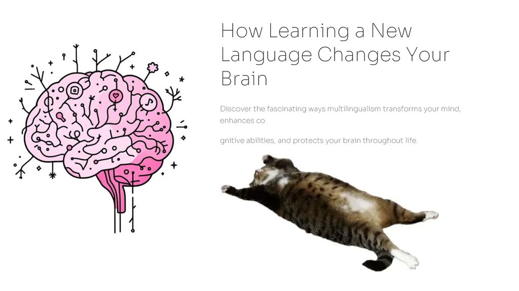 Шапагат How-Learning-a-New-Language-Changes-Your-Brain 2 - презентация онлайн