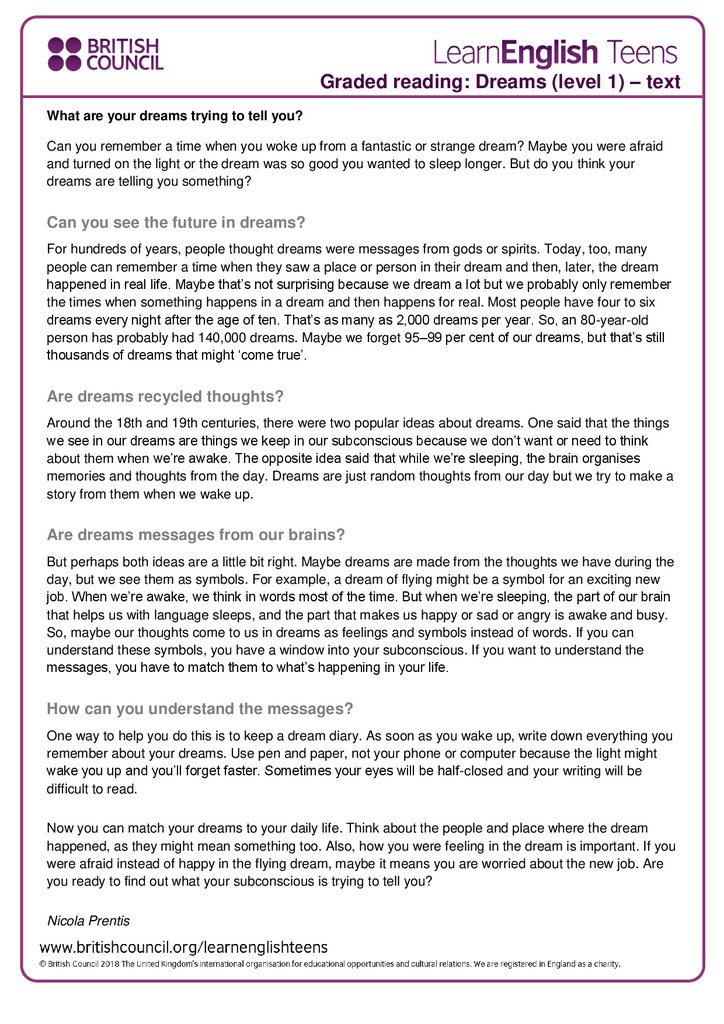 dreams_level_1_-_text - online presentation