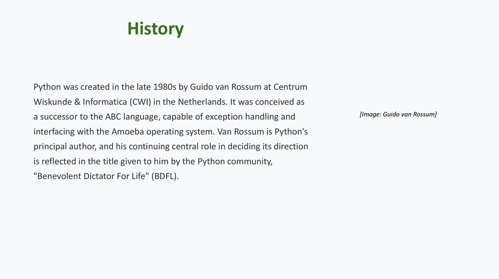 python_overview - презентация онлайн