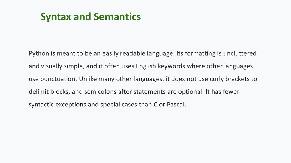 python_overview - online presentation