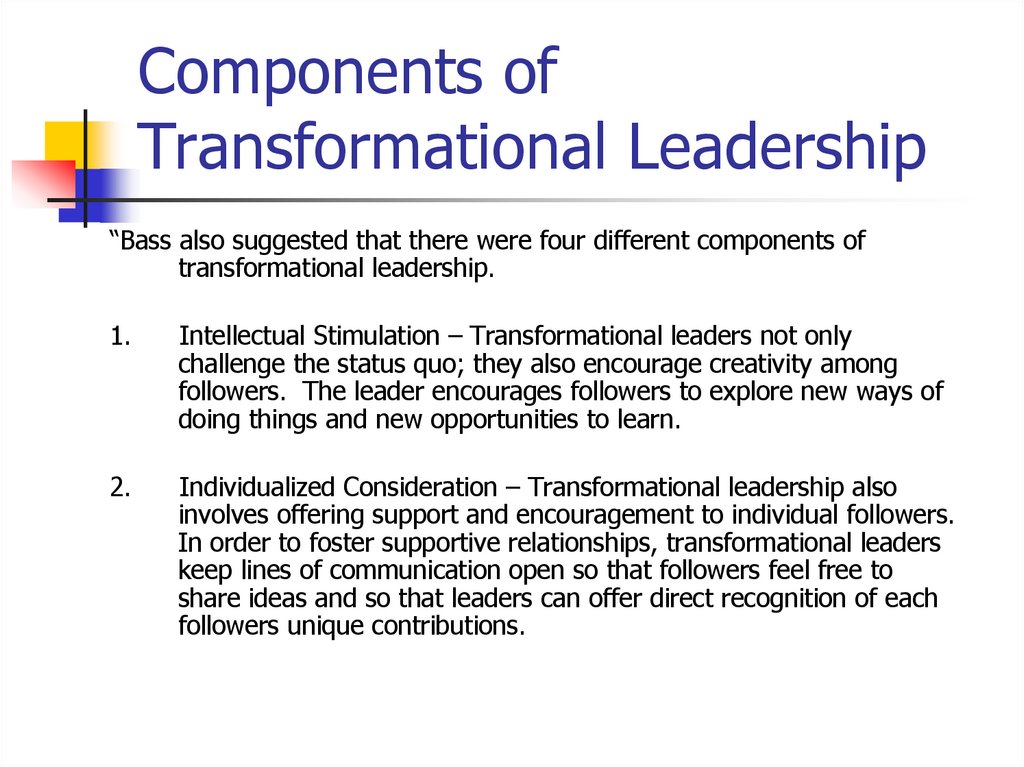 Transformational Leadership_1(1) - презентация онлайн