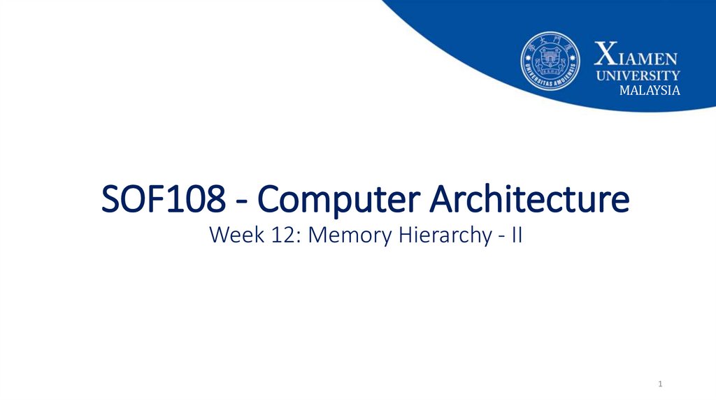 Chapter 4.2 Memory Hierarchy (Part 2) - презентация онлайн