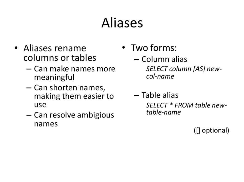 week4_DB - презентация онлайн