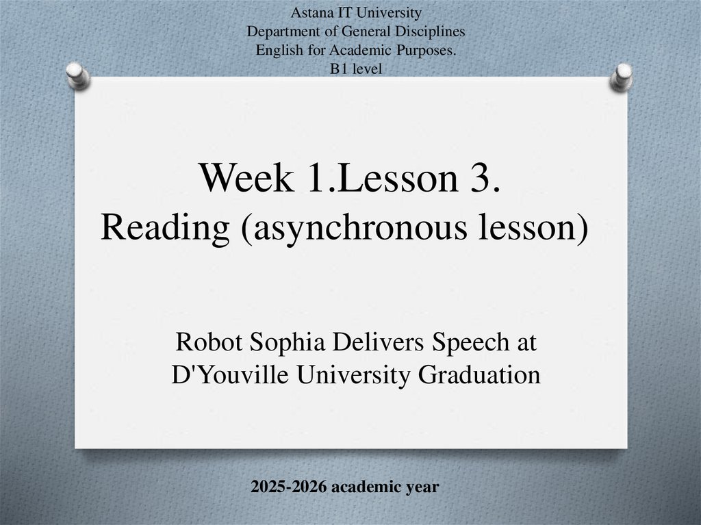 B1_Week1_Lesson3_Reading - презентация онлайн