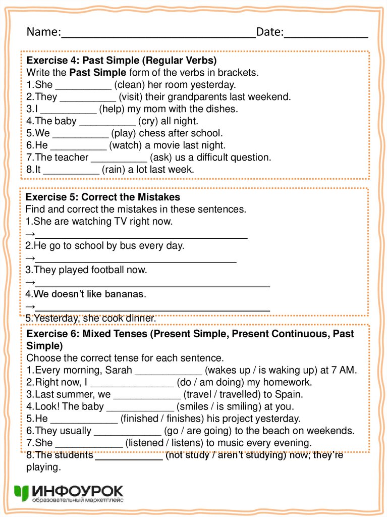 21Present Simple, Present Continuous, Past Simple - презентация онлайн