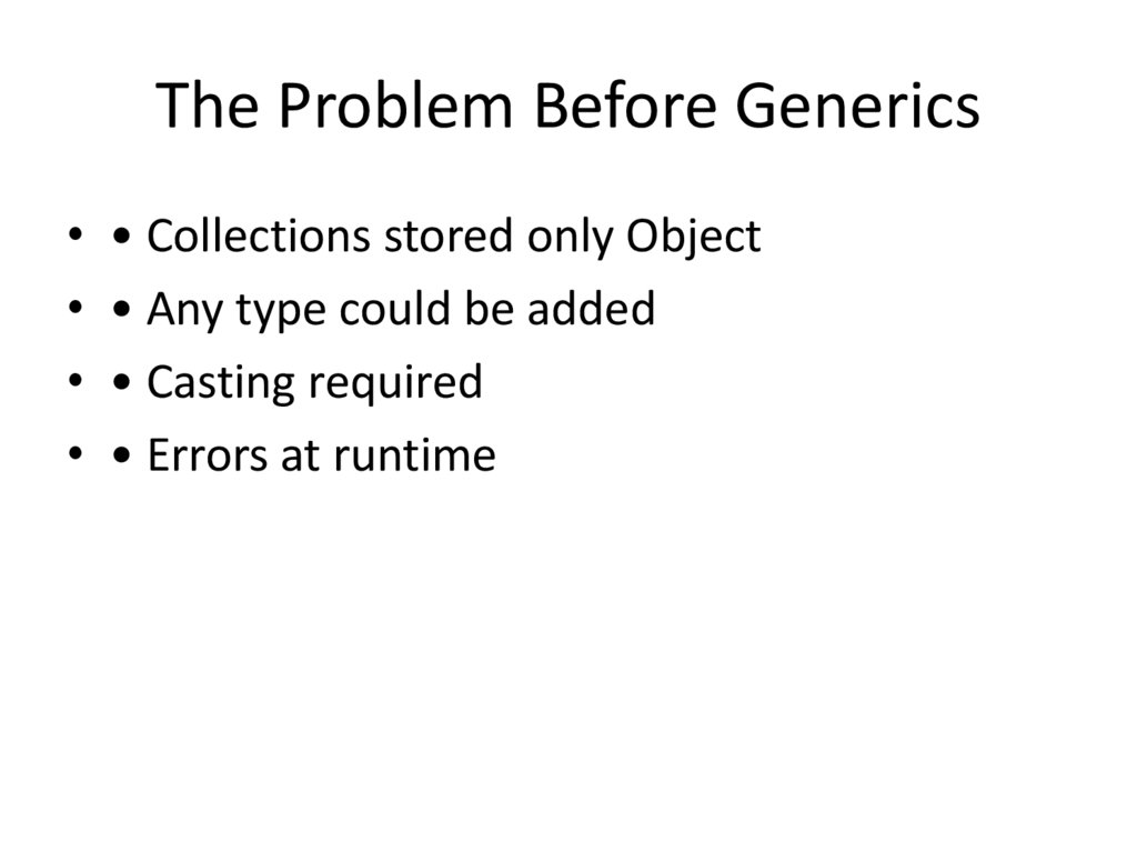 Generics_Presentation - презентация онлайн
