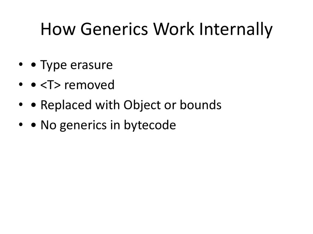Generics_Presentation - презентация онлайн