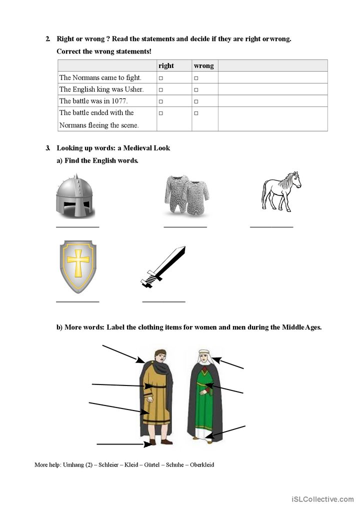 The Battle of Hastings - online presentation