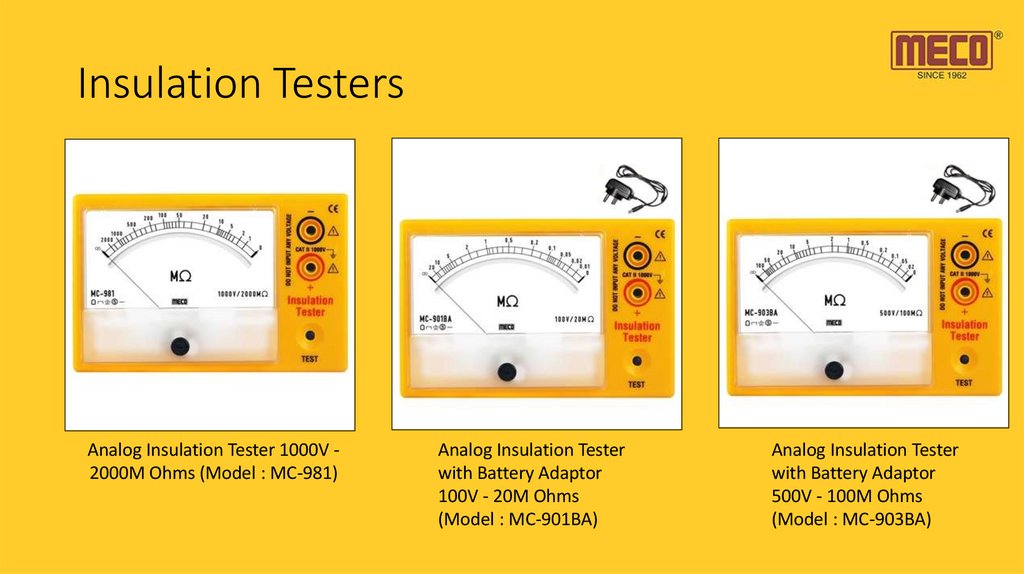 Insulation Testers PPT - online presentation